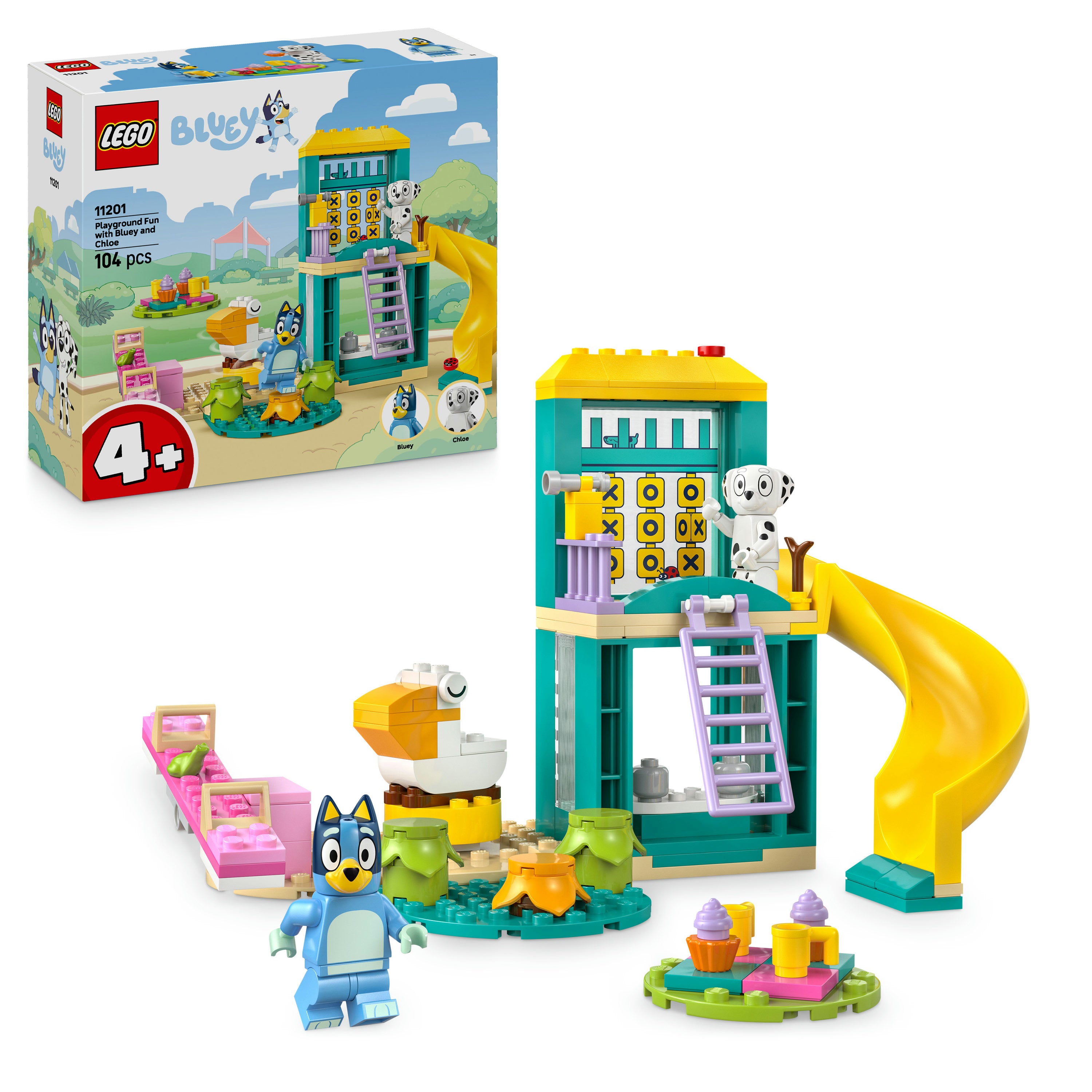 LEGO® Bluey Playground Fun with Bluey and Chloe Preschool Toy Building ...