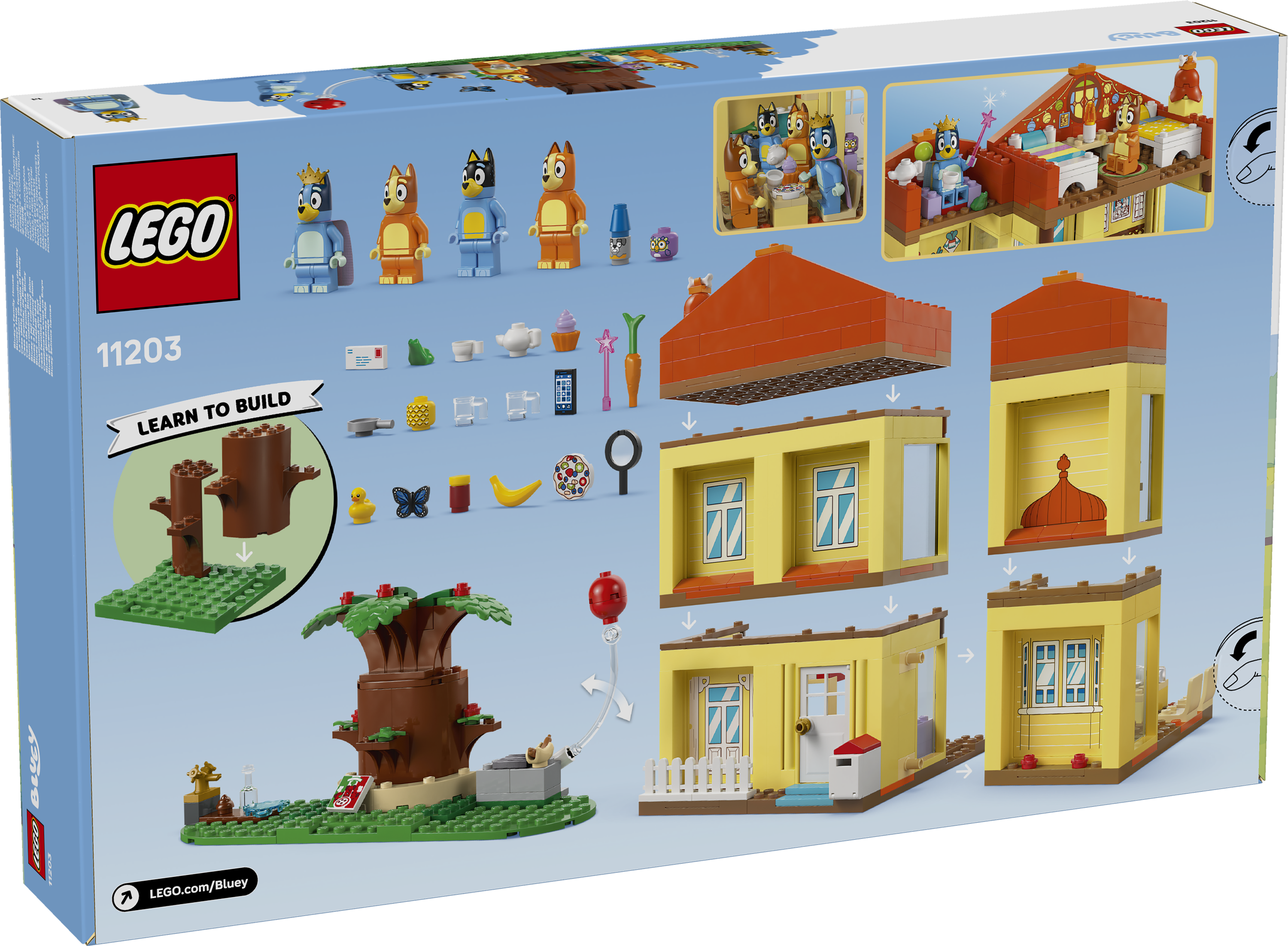 LEGO® Bluey: Bluey’s Family House Playset, Home-Building Kit 11203 ...