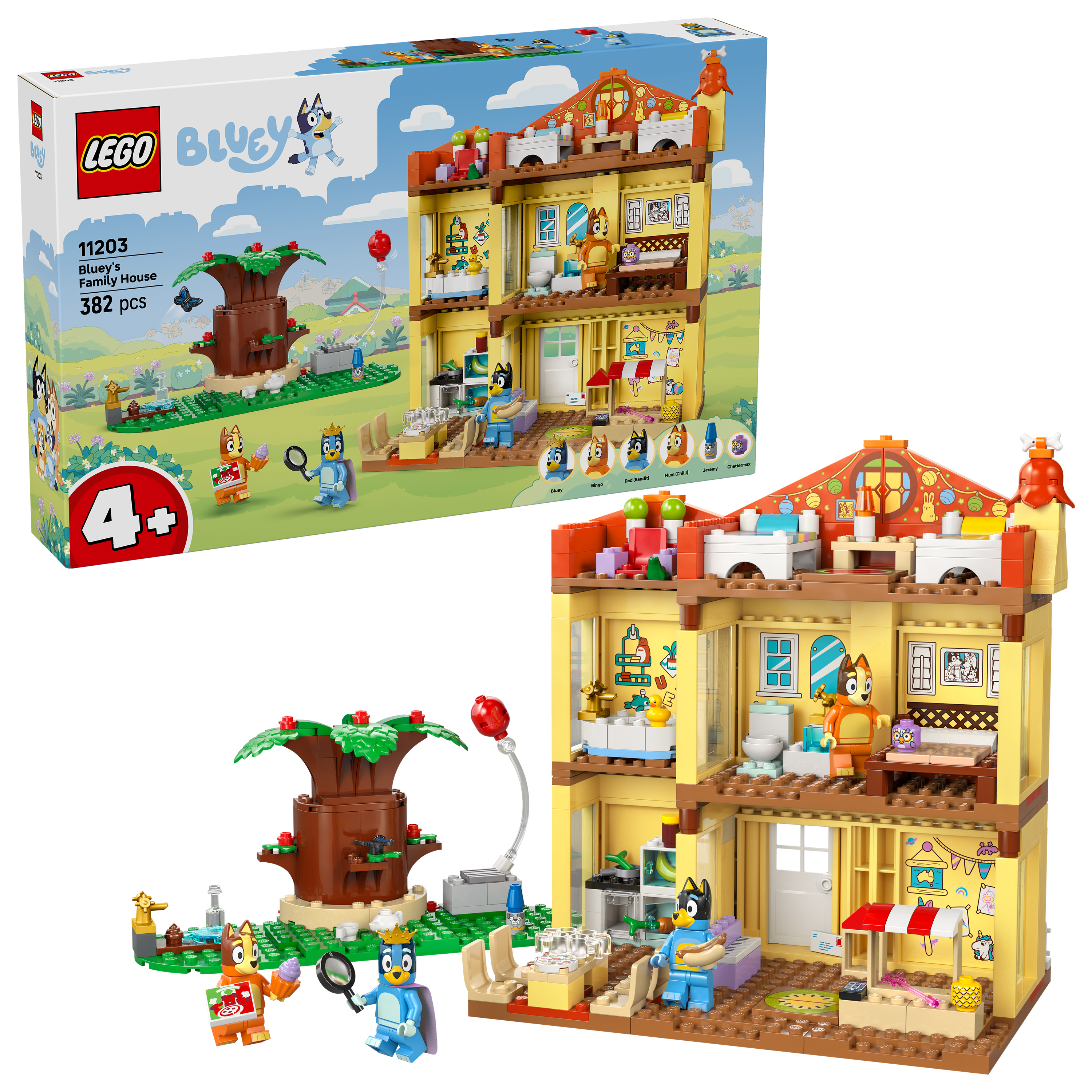 LEGO® Bluey: Bluey’s Family House Playset, Home-Building Kit 11203 ...