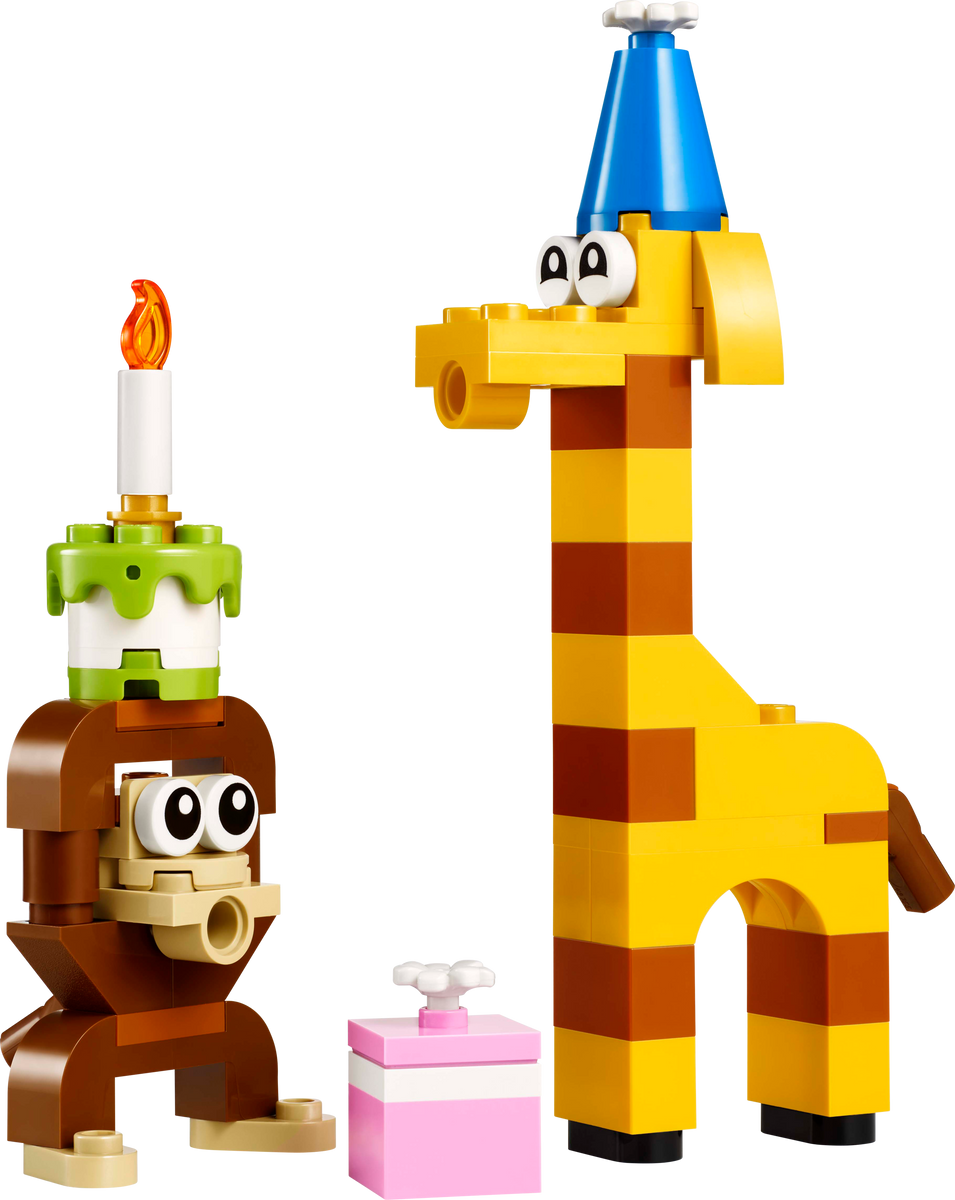 Birthday Party Animals 30689 Building Kit (60 Pieces) – mybrickhouse