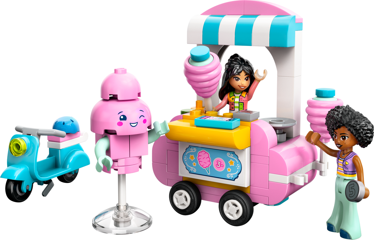 Friends Candyfloss Stand and Scooter Toy Pretend-Play Set 42643 Buildi ...